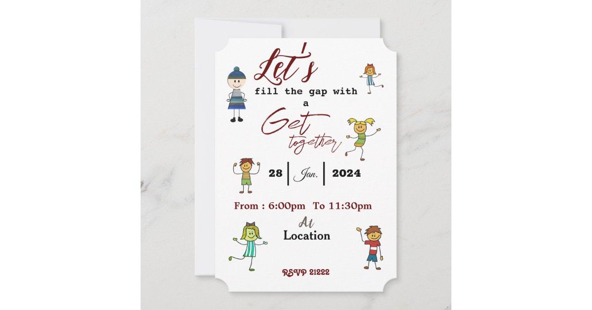 Friends getting together invitation | Zazzle