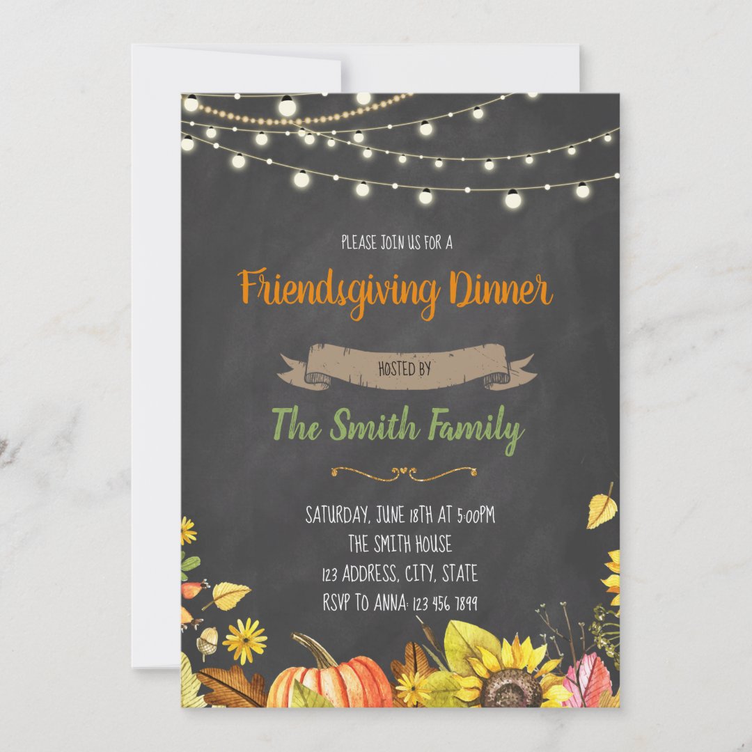 Friends giving party invitation | Zazzle