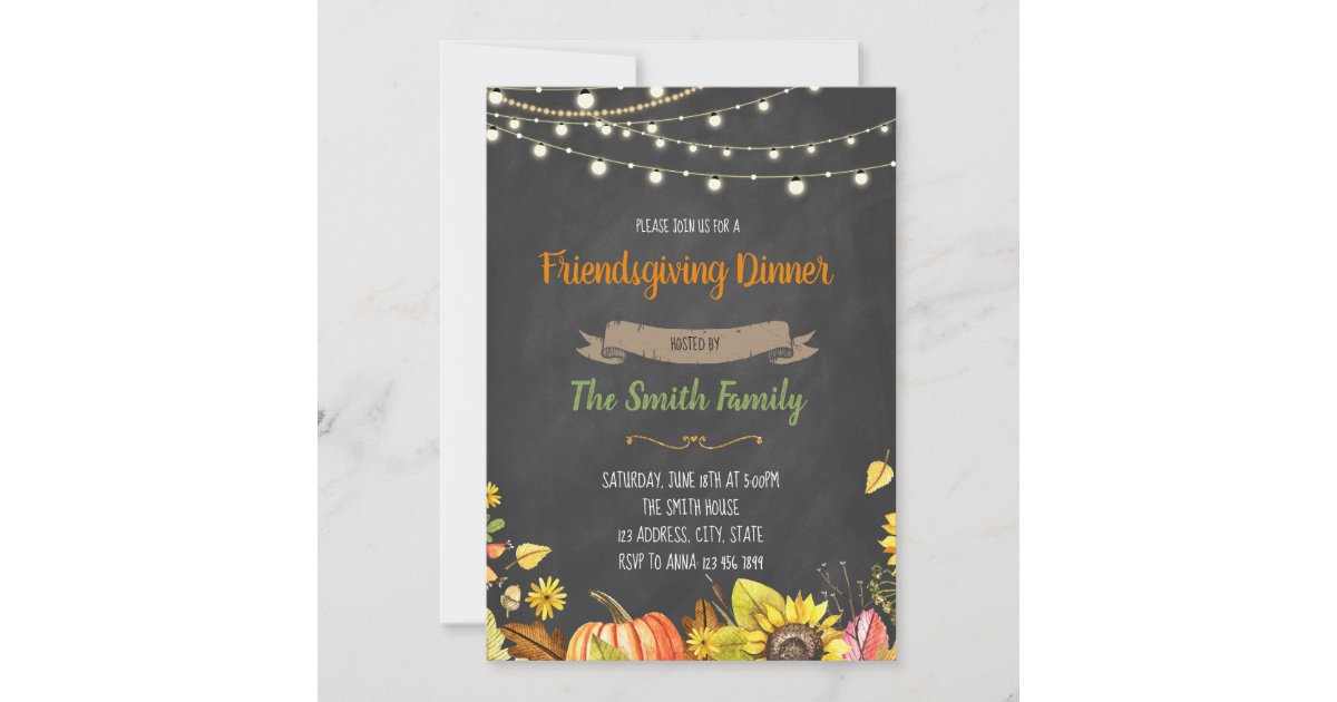 Friends giving party invitation | Zazzle