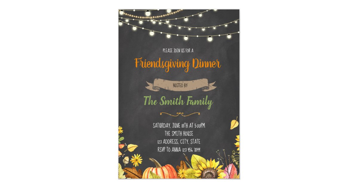 Friends giving party invitation | Zazzle.com