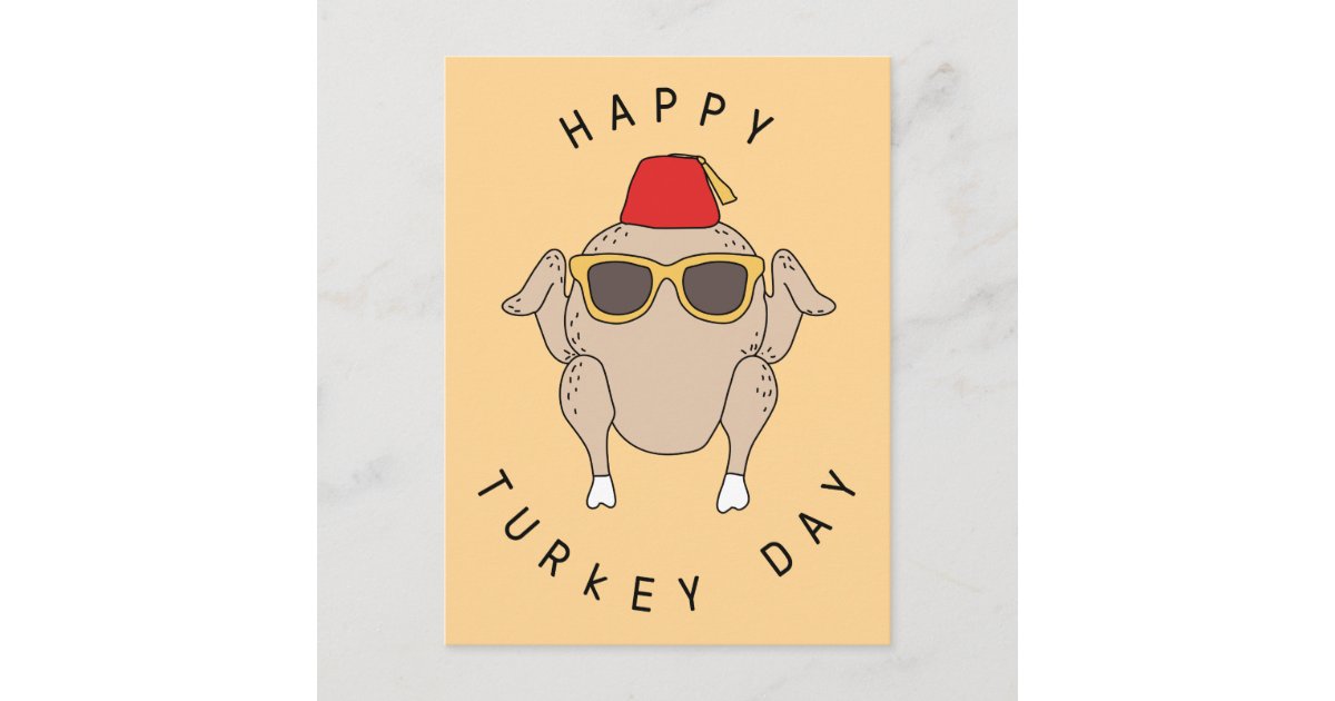 FRIENDS™ | Happy Turkey Day Invitation Postcard | Zazzle