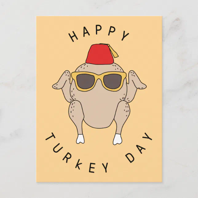 FRIENDS™ | Happy Turkey Day Invitation Postcard | Zazzle