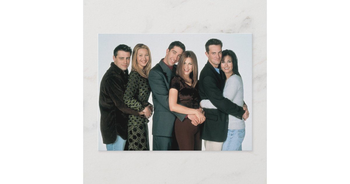 FRIENDS™ | Hugging Couples Invitation Postcard | Zazzle