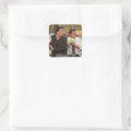 FRIENDS™ | Joey & Chandler Scared Square Sticker | Zazzle