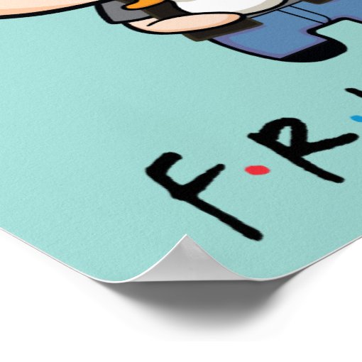 FRIENDS™ | Joey Chibi Poster | Zazzle