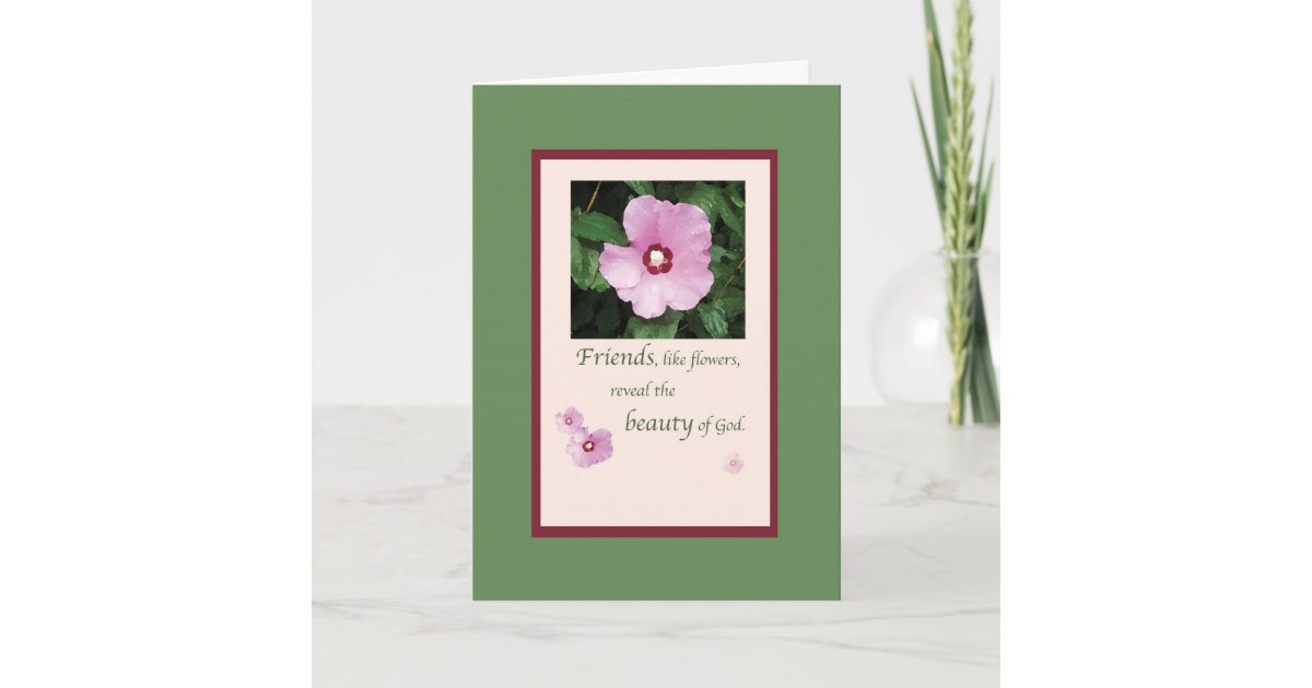 Friends Like Flowers Birthday Card | Zazzle