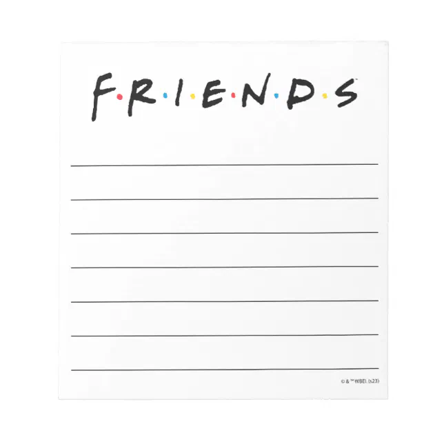 FRIENDS™ Logo Notepad | Zazzle