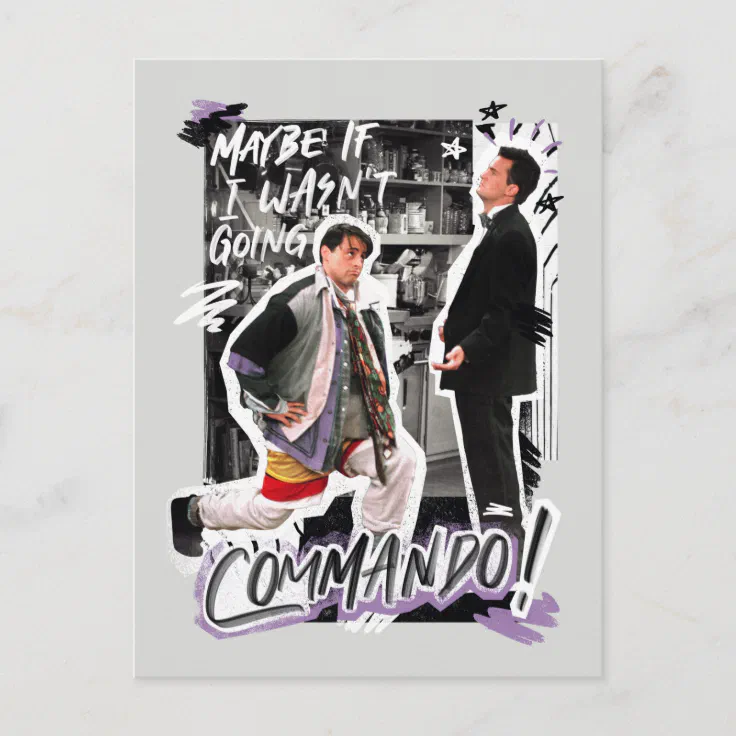 FRIENDS™ | Maybe If I Wasn't Going Commando! Invitation Postcard | Zazzle