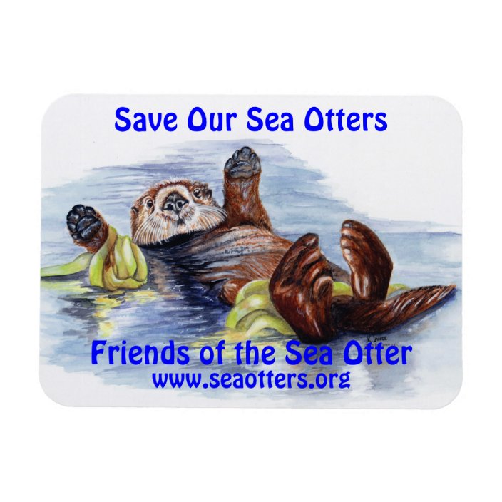 Friends of the Sea Otter Magnet | Zazzle.com