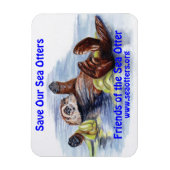 Friends of the Sea Otter Magnet | Zazzle