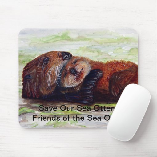 Friends of the Sea Otter Mousepad #2 | Zazzle