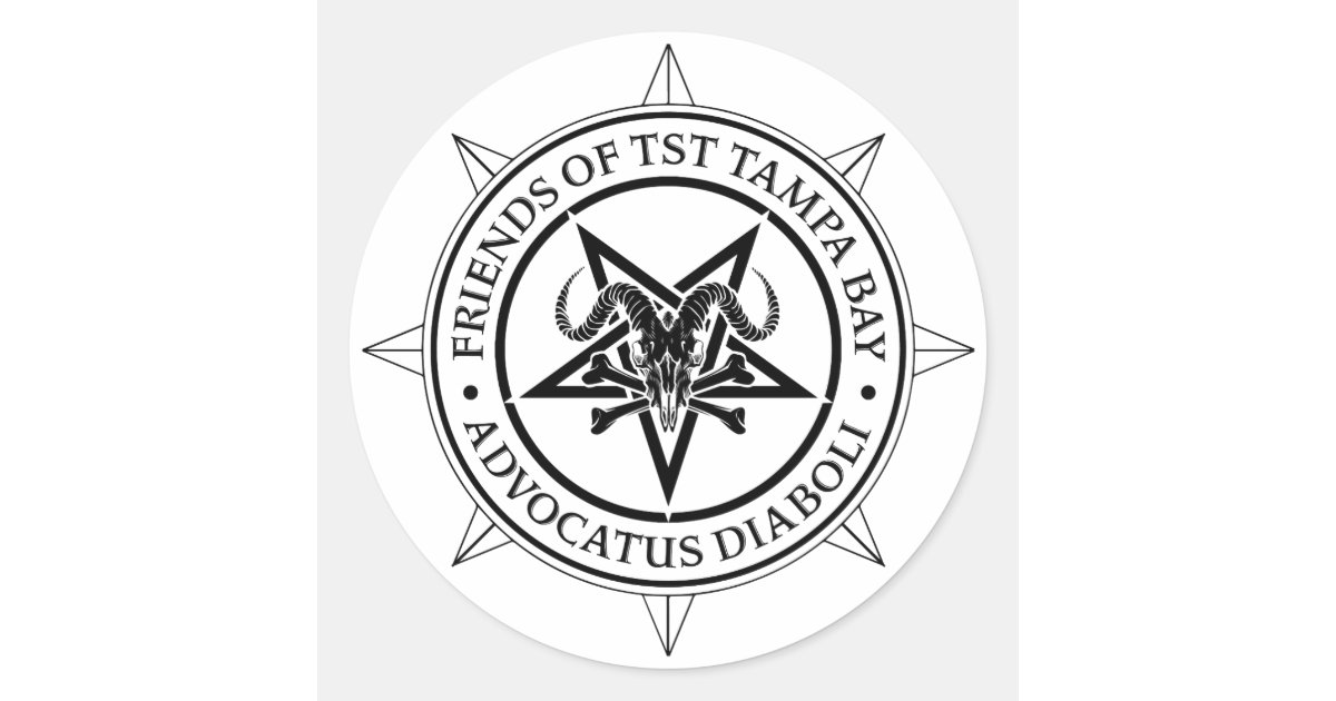 Friends of TST Dark logo Classic Round Sticker | Zazzle