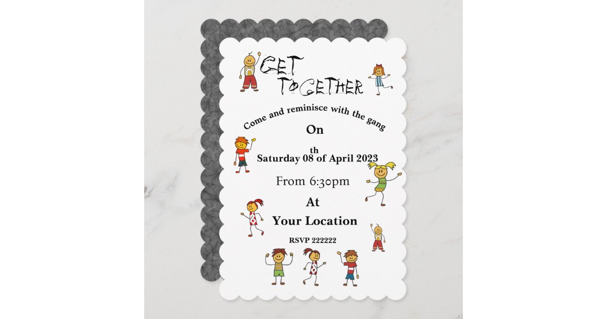 friend's party Invitation | Zazzle
