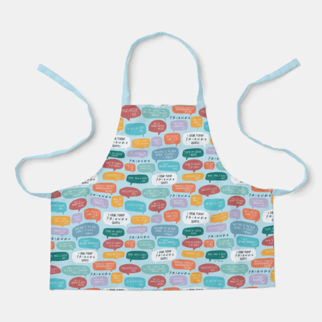 FRIENDS™ Quote Pattern Apron | Zazzle
