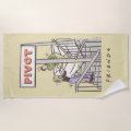 FRIENDS™ | Ross and Rachel PIVOT Beach Towel | Zazzle