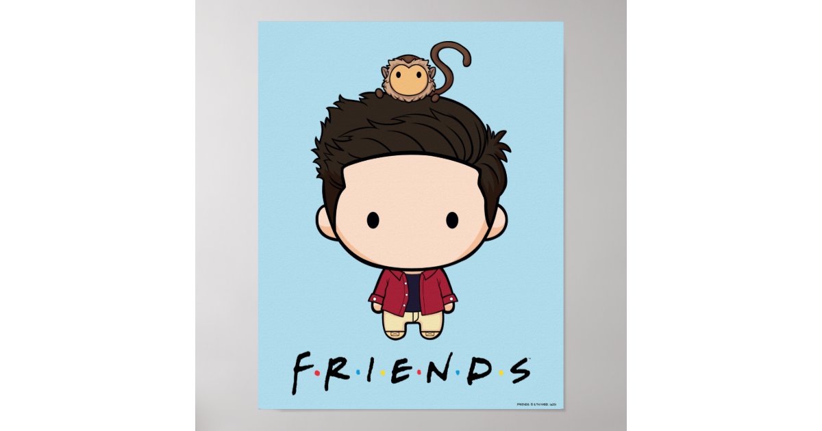 FRIENDS™ | Ross Chibi Poster | Zazzle