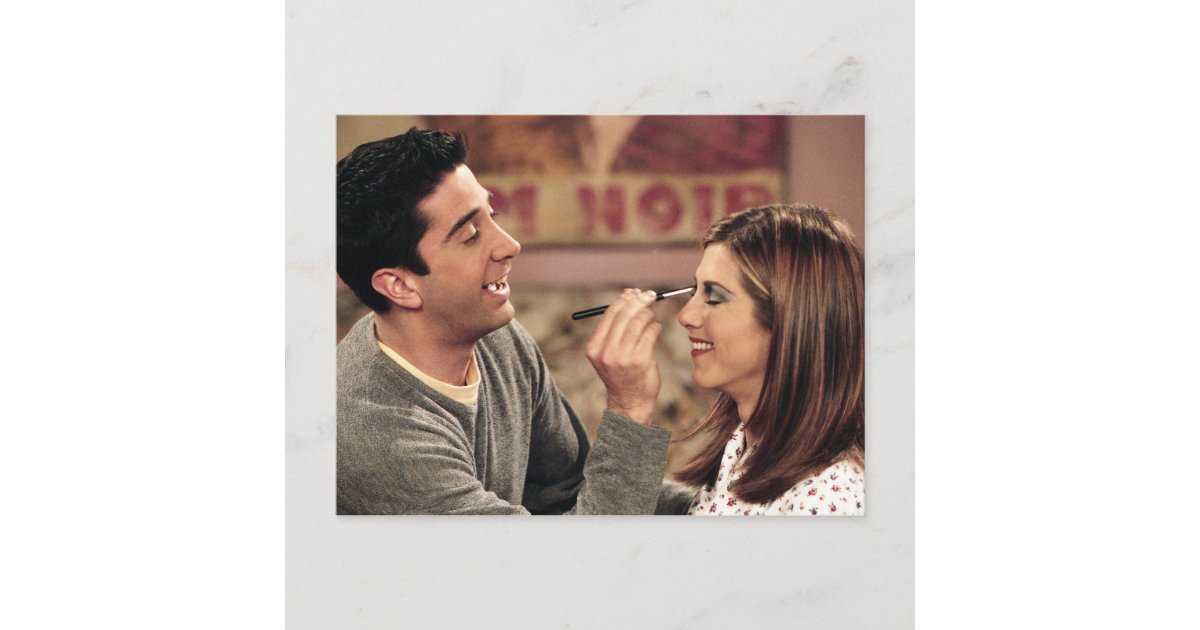 FRIENDS™ | Ross Does Rachel's Makeup Invitation Postcard | Zazzle