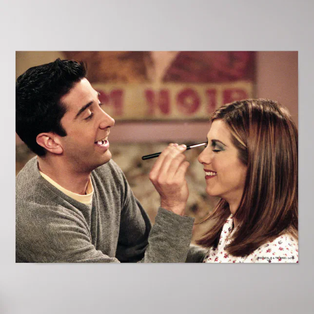FRIENDS™ | Ross Does Rachel's Makeup Poster | Zazzle