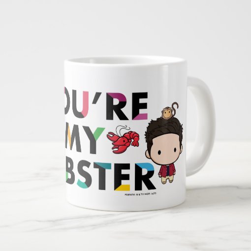 FRIENDS™ | Ross & Rachel Lobster Chibi Giant Coffee Mug | Zazzle