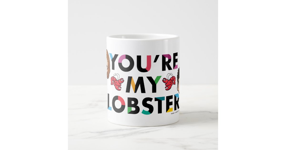FRIENDS™ | Ross & Rachel Lobster Chibi Giant Coffee Mug | Zazzle