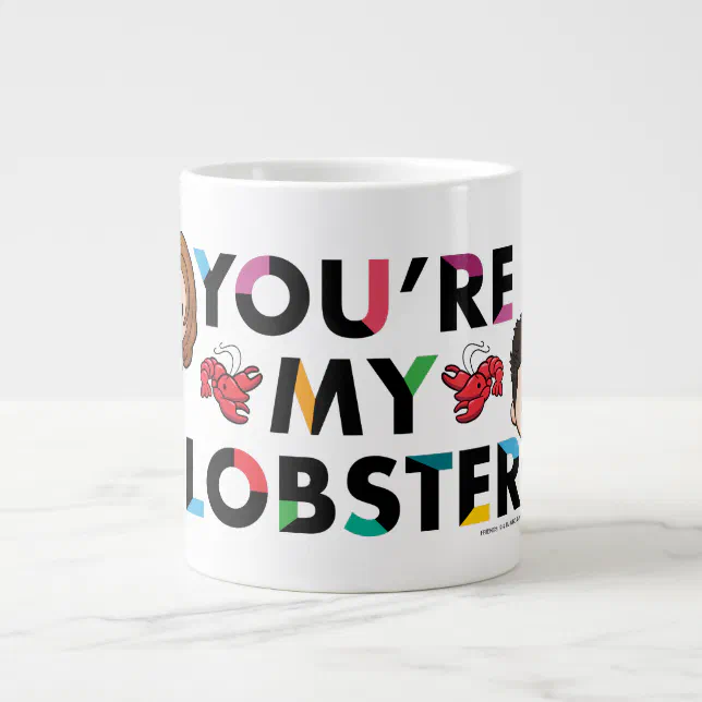 FRIENDS™ | Ross & Rachel Lobster Chibi Giant Coffee Mug | Zazzle