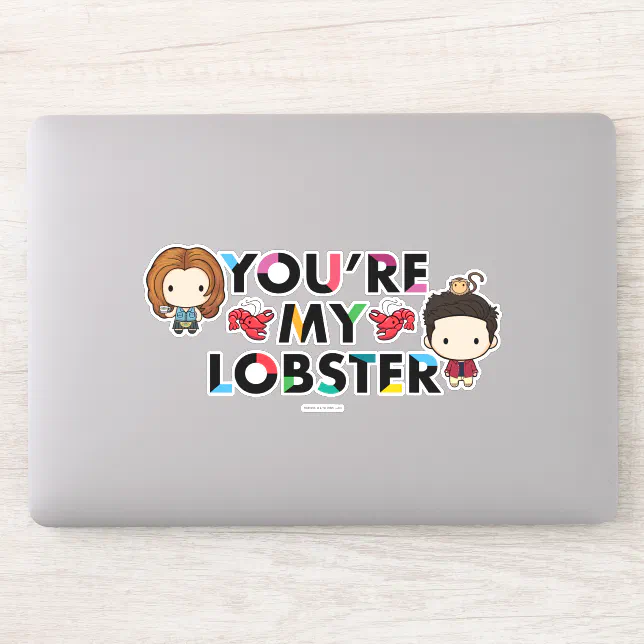 FRIENDS™ | Ross & Rachel Lobster Chibi Sticker | Zazzle