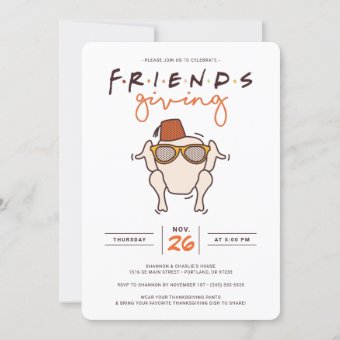 Friends T.V. Series | Friendsgiving Party Invitation | Zazzle