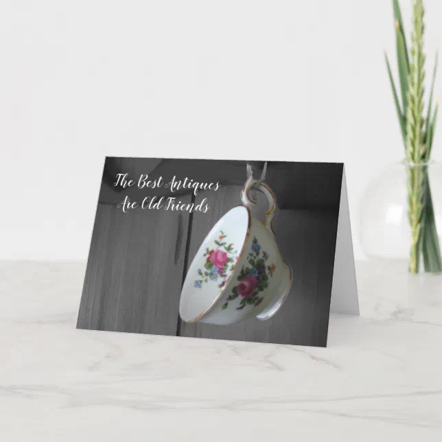 Friends Teacup Thinking Of You Card | Zazzle