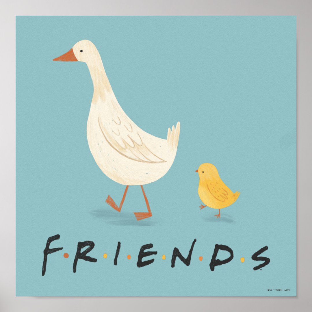 FRIENDS™ | The Chick and the Duck Poster | Zazzle