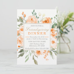 Friendsgiving Dinner Party Invitation | Zazzle