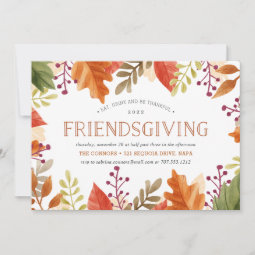 Friendsgiving Feast Thanksgiving Dinner Invitation | Zazzle
