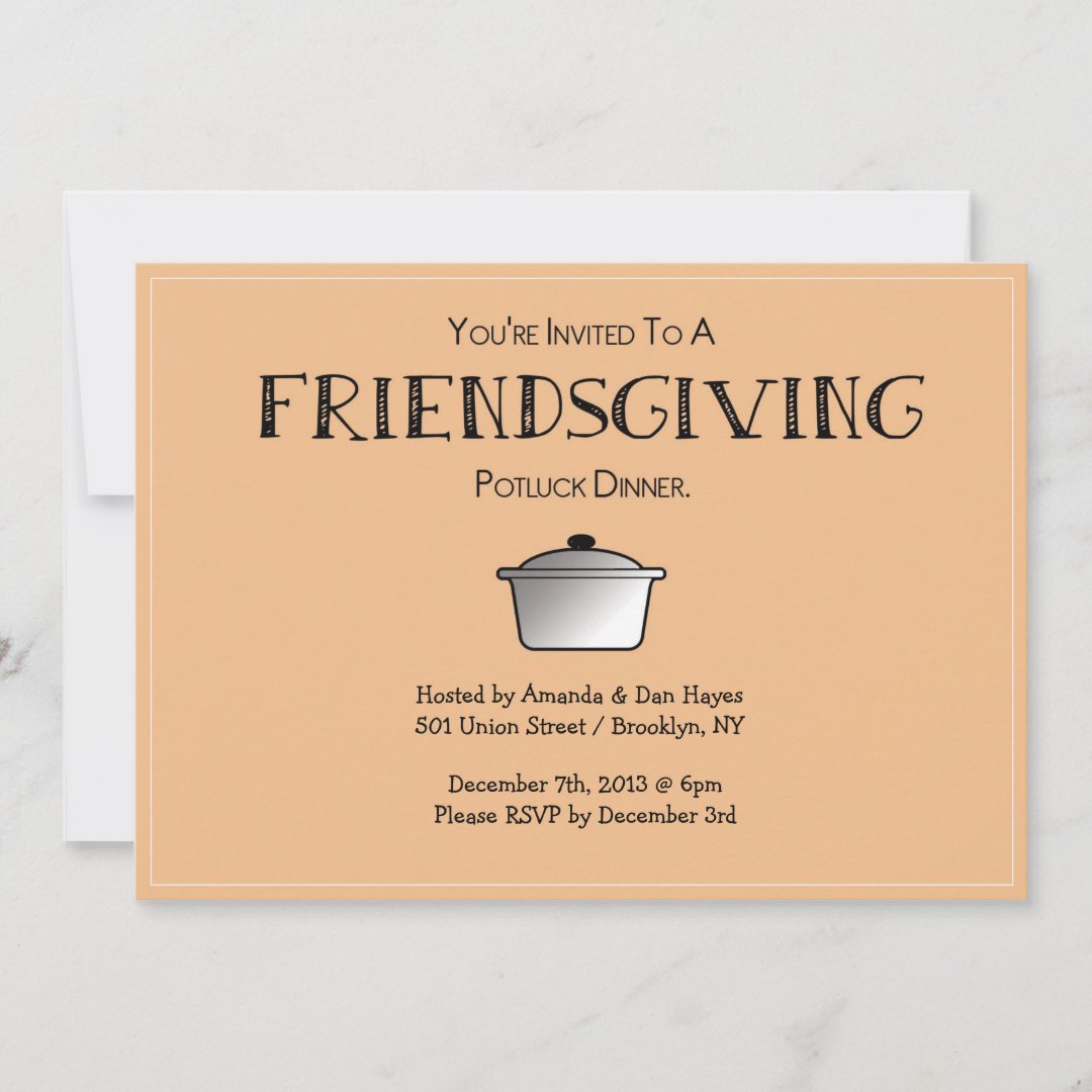 FRIENDSGIVING Invitation! - Customizable! Invitation | Zazzle