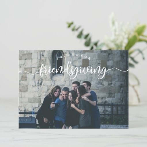 Friendsgiving Photo Invite | Zazzle