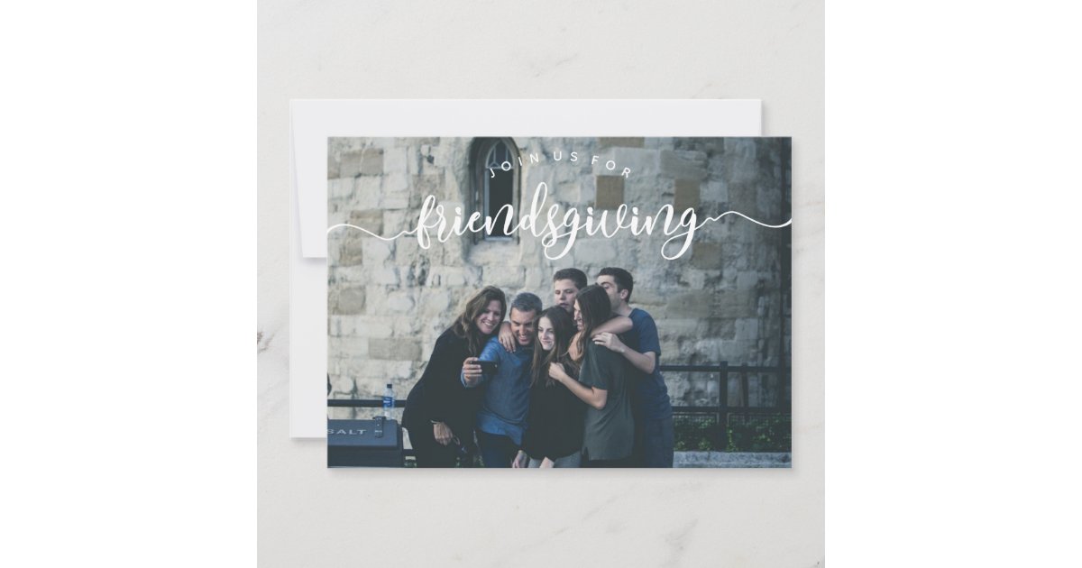 Friendsgiving Photo Invite | Zazzle
