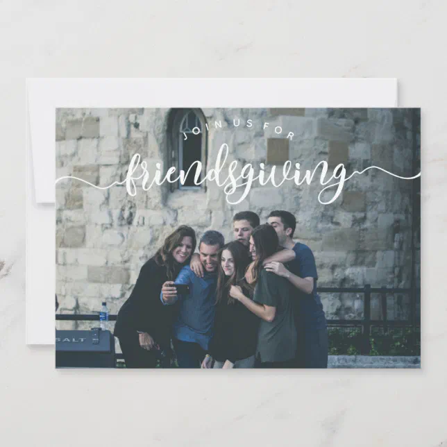 Friendsgiving Photo Invite | Zazzle
