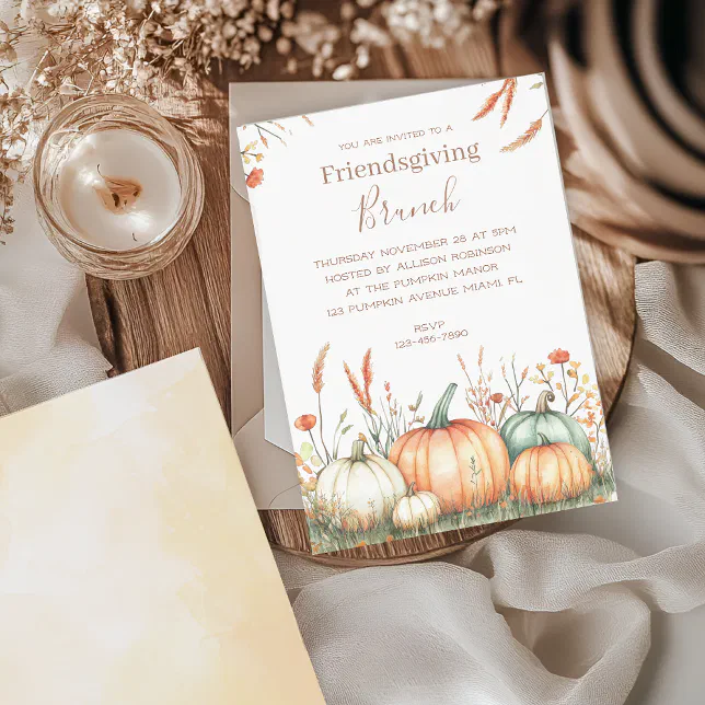 Friendsgiving Thanksgiving Party Invitation | Zazzle
