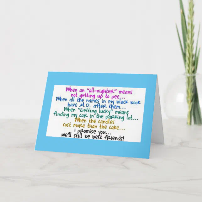 FRIENDSHIP AND "CELEBRATING YOUR BIRTHDAY" CARD | Zazzle