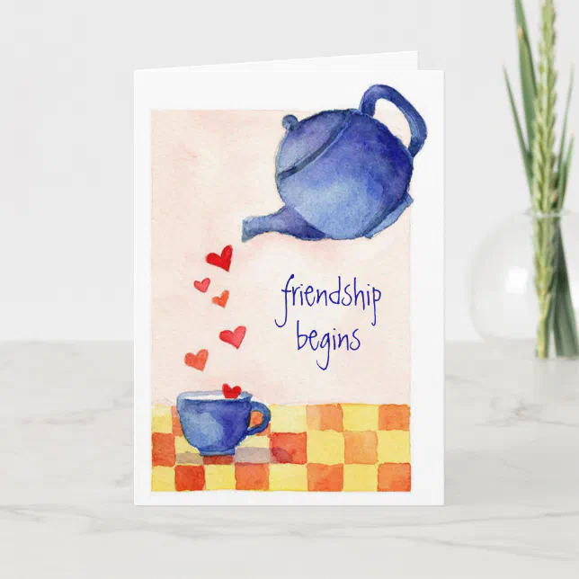 Friendship Begins - Greeting Card | Zazzle