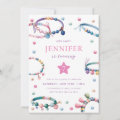 Friendship bracelet Birthday Party invitation | Zazzle