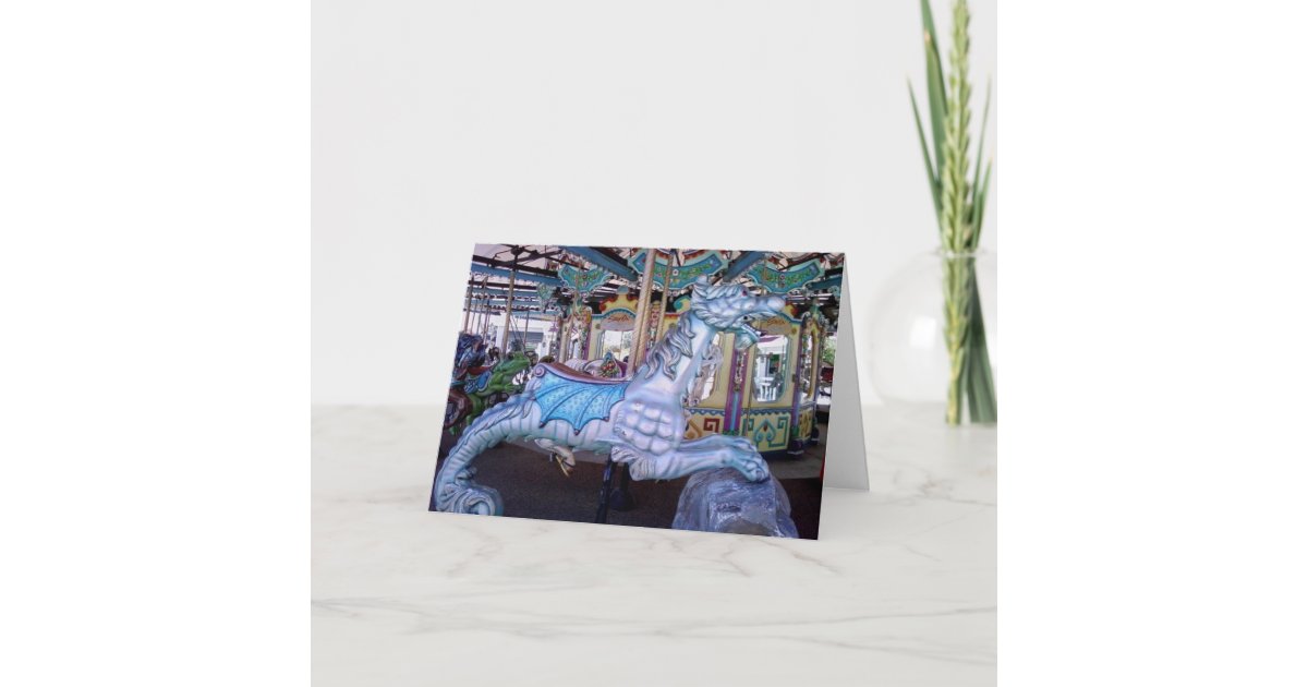 FRIENDSHIP CAROUSEL DRAGON CARD | Zazzle