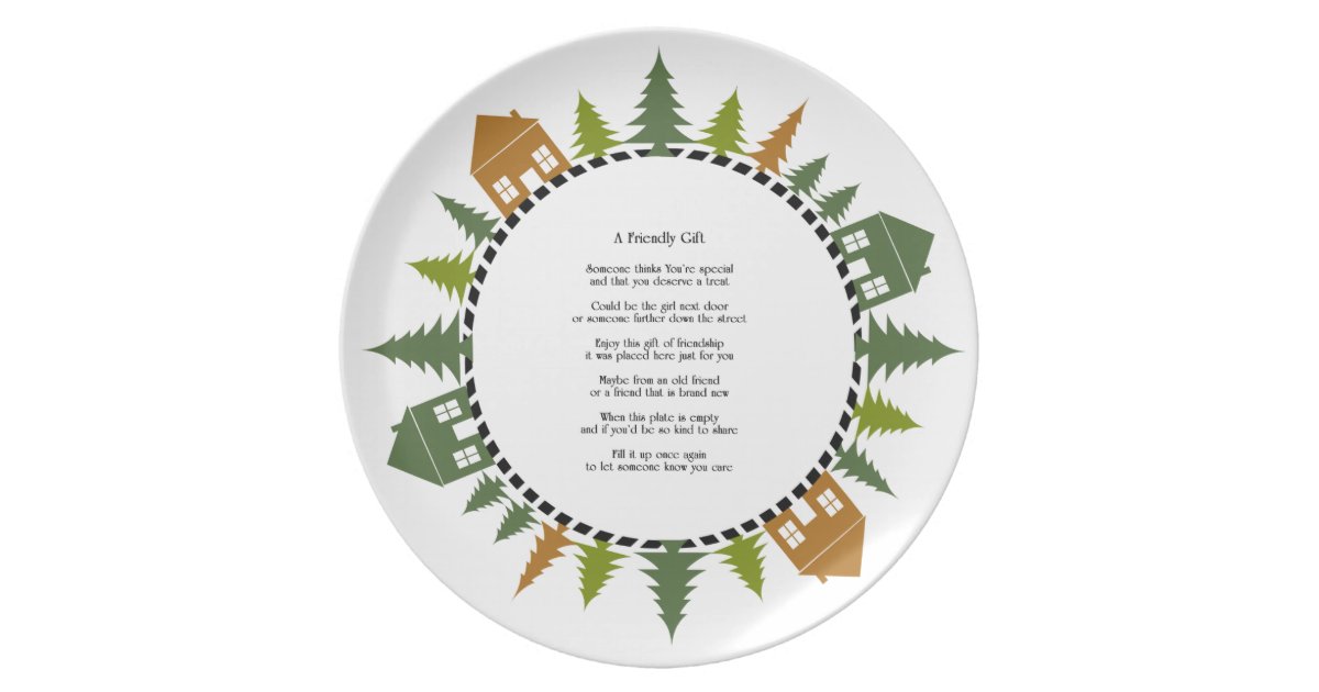 Friendship Gift Plate | Zazzle