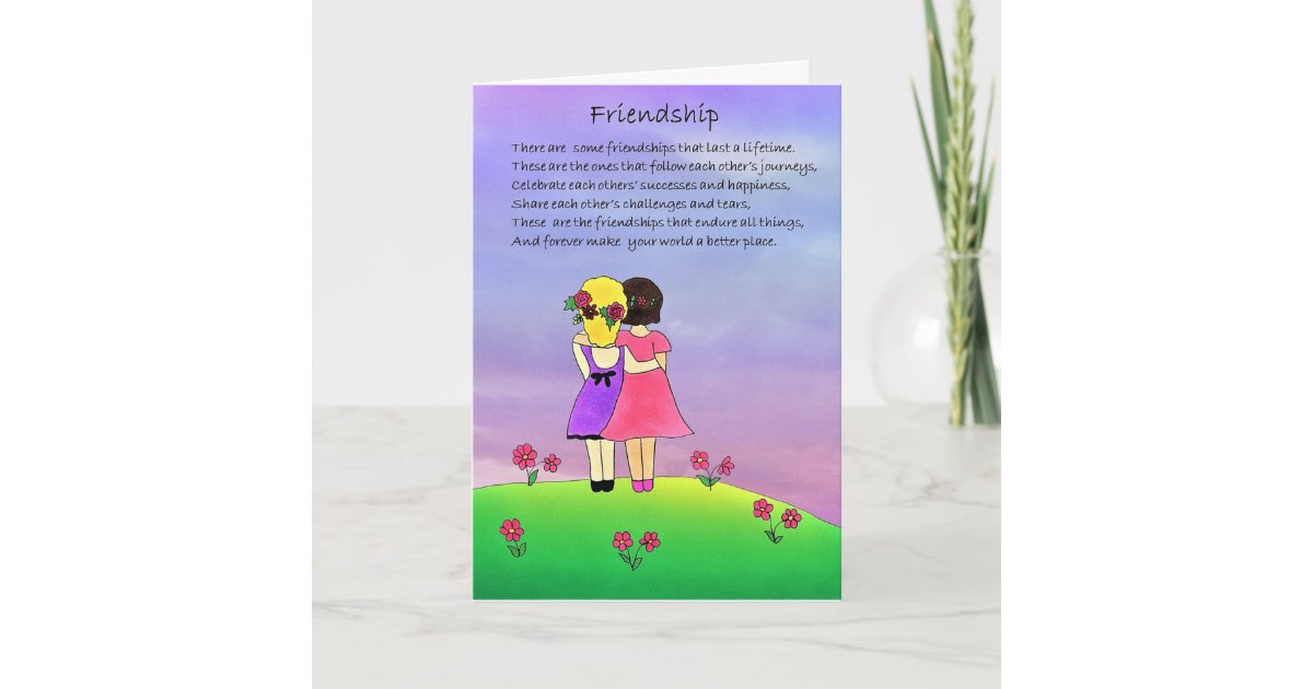Friendship Greeting Card | Zazzle
