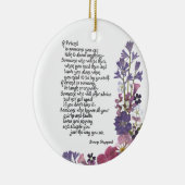 Friendship poem ceramic ornament | Zazzle