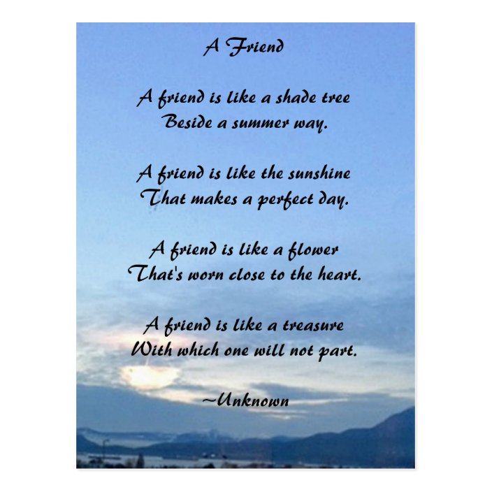 Friendship Postcard | Zazzle.com