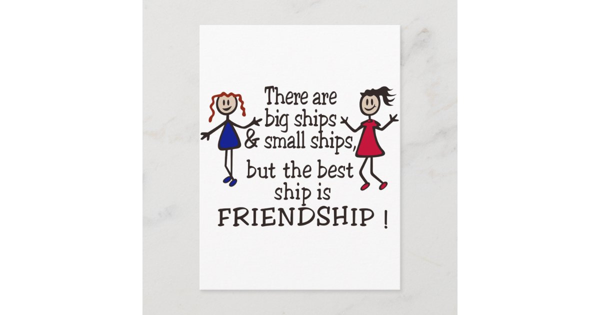 Friendship Postcard | Zazzle