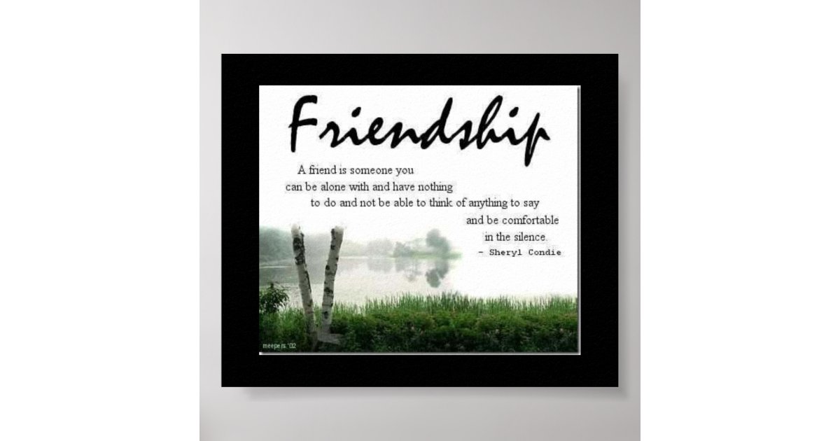 Friendship Poster | Zazzle
