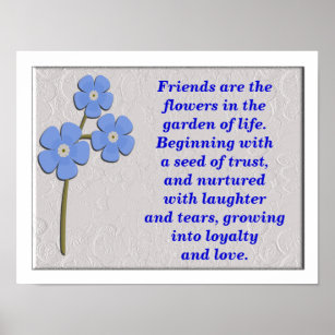 Friendship Quotes Posters & Prints | Zazzle