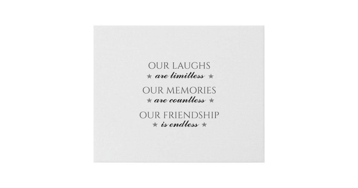 Friendship Quote Canvas | Zazzle