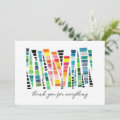 Friendship Rainbow Watercolor Shards Thank You Card | Zazzle