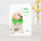 Friendship St Patricks Day Puppy Card | Zazzle
